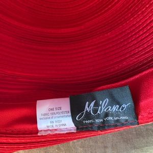 Milano | Accessories | Sophisticated Red Milano Parisnew York Hat ...